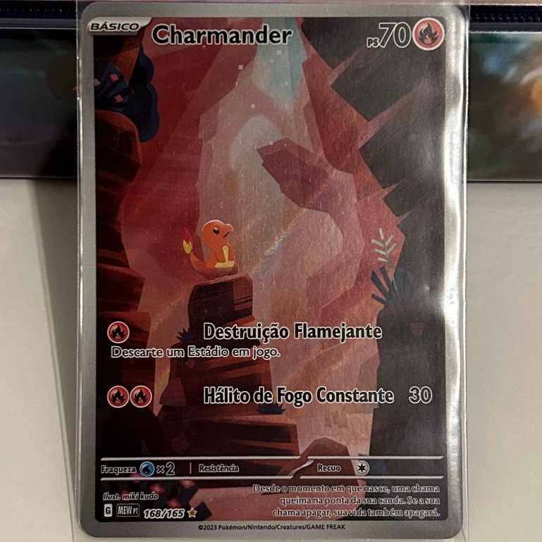 Carta Pokemon Charmander 168/165 da coleção 151 | Shopee Brasil