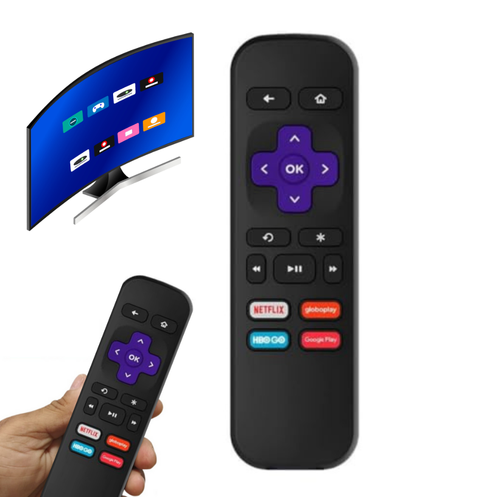 Controle Remoto Compatível Roku Express Streaming 3910 3930 Premier ...