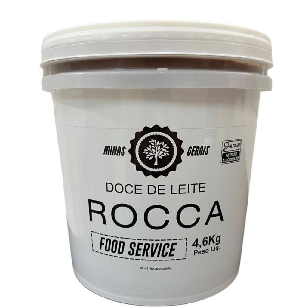 Doce de leite Rocca Tradicional Balde Com Tampa 4,6kg - Food Service ...