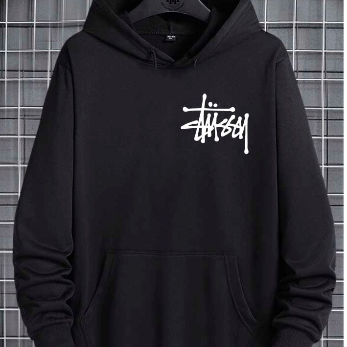 Moletom Basico Streetwear Algodão Com Capuz Grafite Estiloso Promoção ...