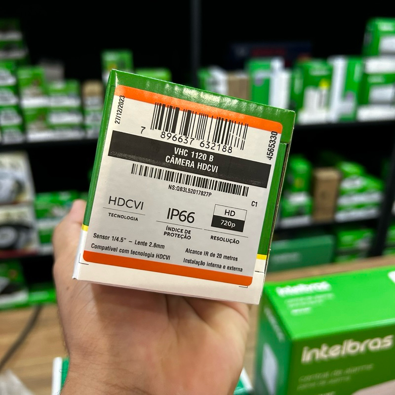 Kit Câmera VHC 1120 B Bullet + Par de Conector BNC mola Intelbras e ...