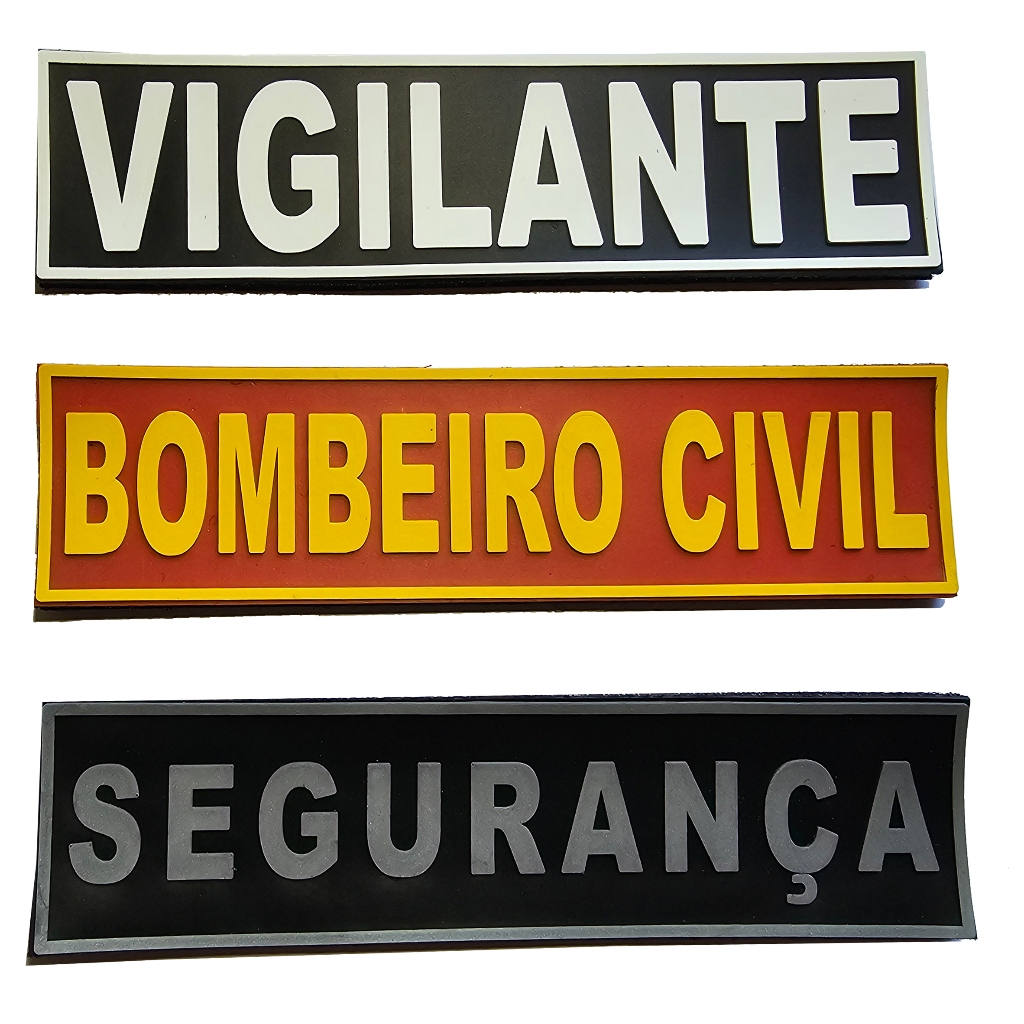 Bravura Emborrachado de Perna Patch Bombeiro Vigilante Segurança ...