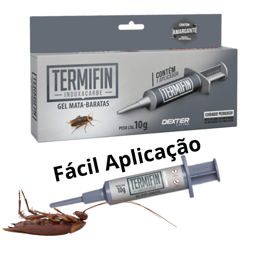 Mata Barata em Gel Termifin Seringa Veneno inseticida 1 Unidade ...