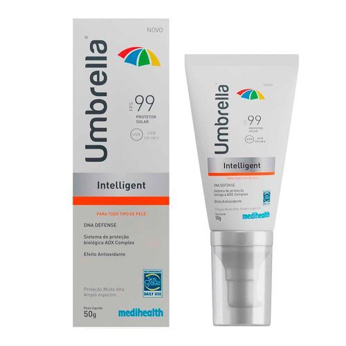 Protetor Solar Facial Umbrella Intelligent FPS99 50g | Shopee Brasil