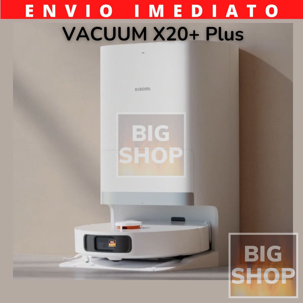 Robô Aspirador Xiaomi X20 Plus - 6000Pa Navegação Laser Estação ...