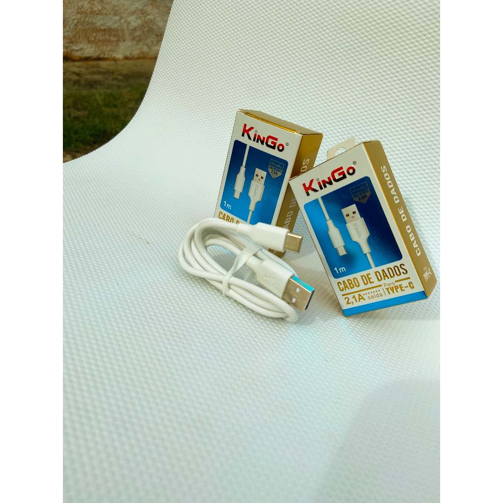 CABO USB KINGO 1 METRO TIPO C | Shopee Brasil