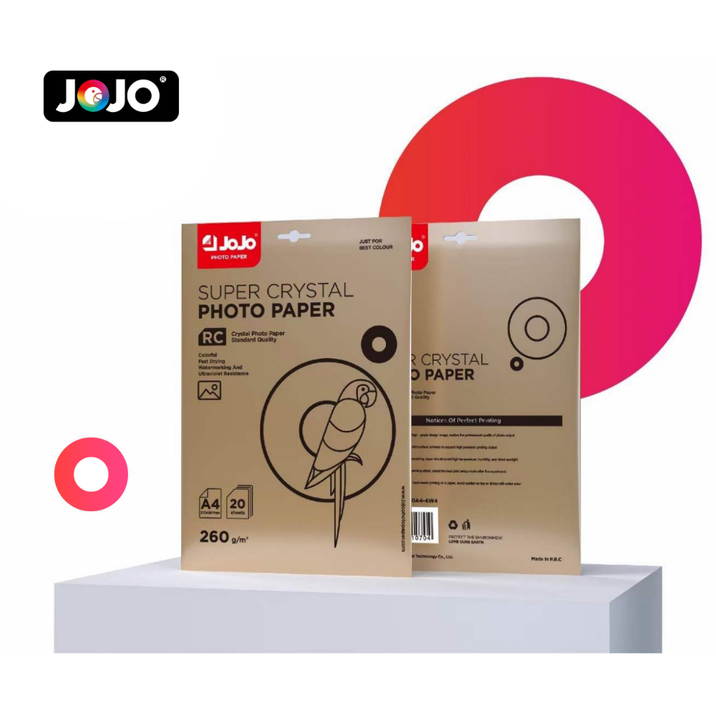 Papel Fotográfico Microporoso 260g Brilhante RC – 100 Folhas A4 – JOJO | Shopee Brasil