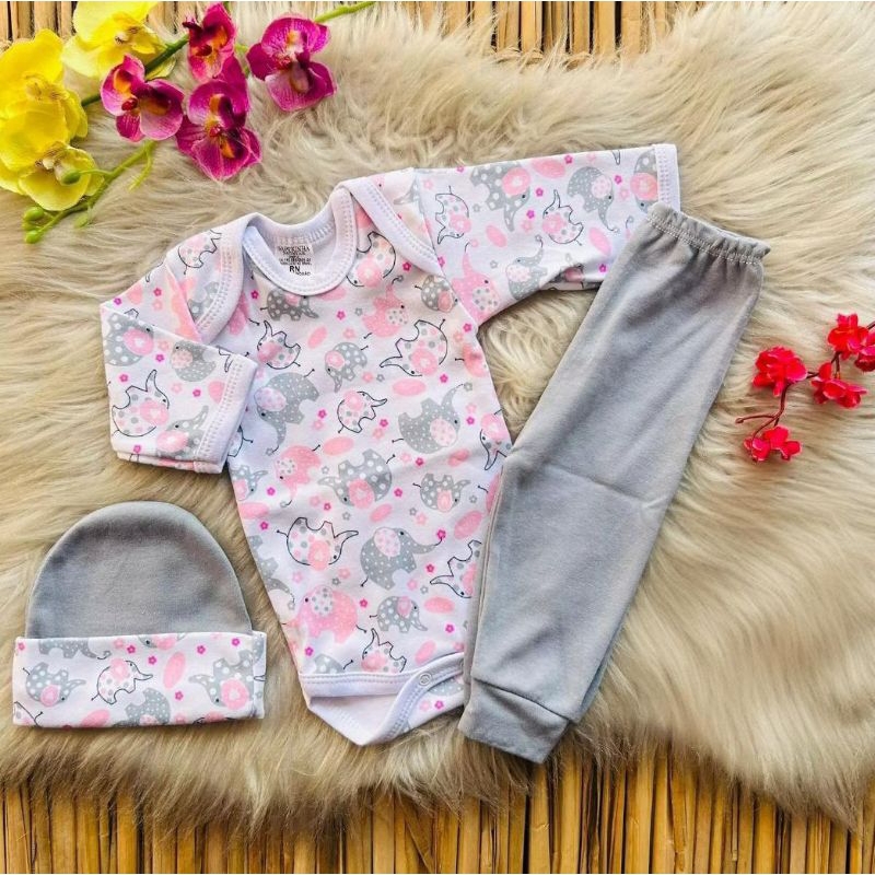 KIT franco baby 3 peças | Shopee Brasil