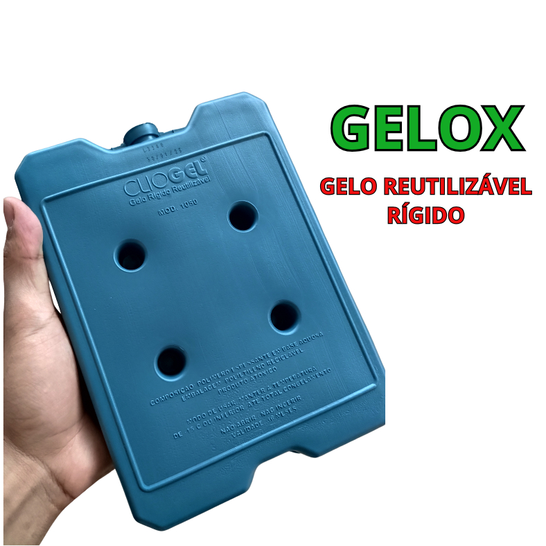 Kit 2 GELOX Reutilizavel Gelo Rigido Médio 1000ml Termo Gel | Shopee Brasil
