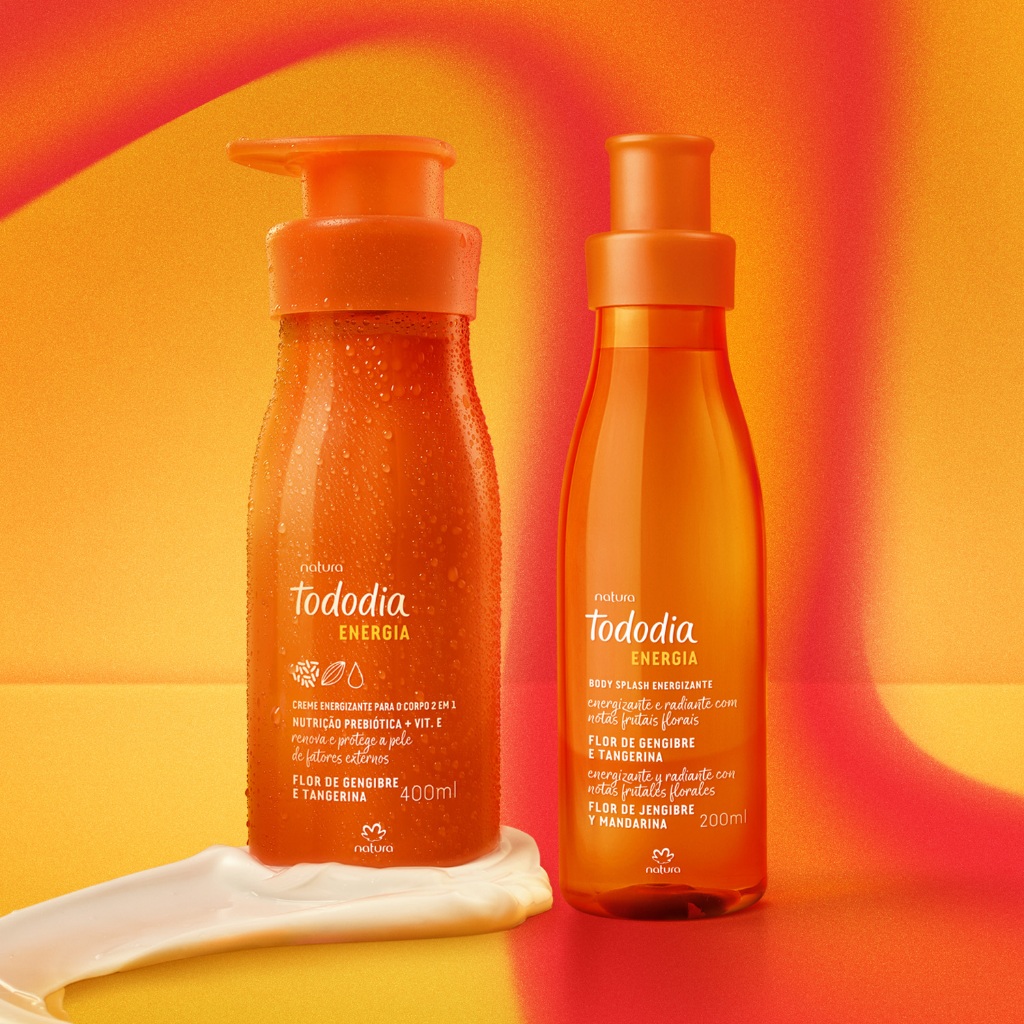 COMBO BODY SPLASH + HIDRATANTE FLOR DE GENGIBRE E TANGERINA NATURA ...
