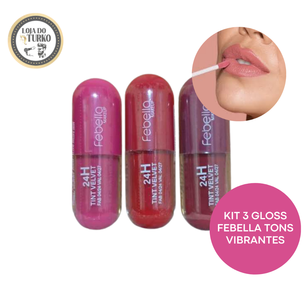Kit Tons Vibrantes c/ 3 Mini Batons Matte Velvet 24 horas - Lipstick ...