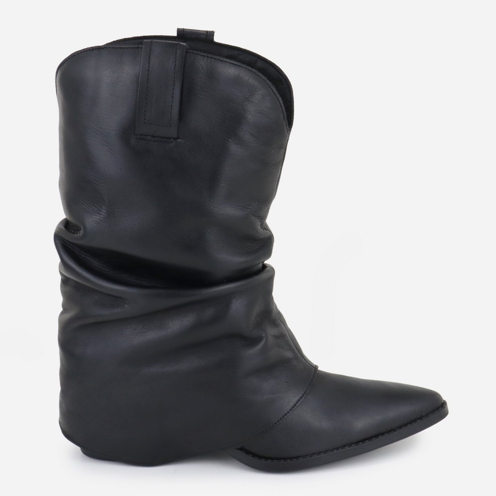 Bota Maria Paula Texana Country Western Couro Feminina Bico Fino ...