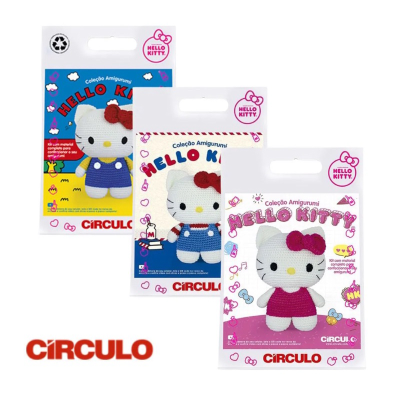 Kit Círculo Amigurumi Hello Kitty | Shopee Brasil