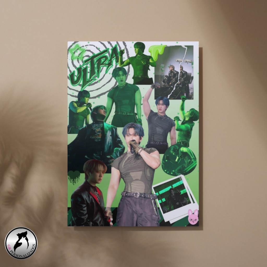 Placa de MDF 20x28cm personaliza K-Pop Stray Kids Changbin no MV Ultra ...