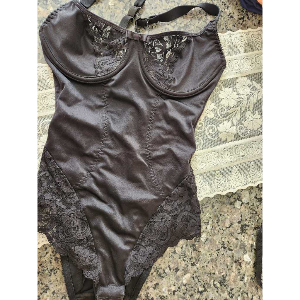 Body preto com renda | Shopee Brasil