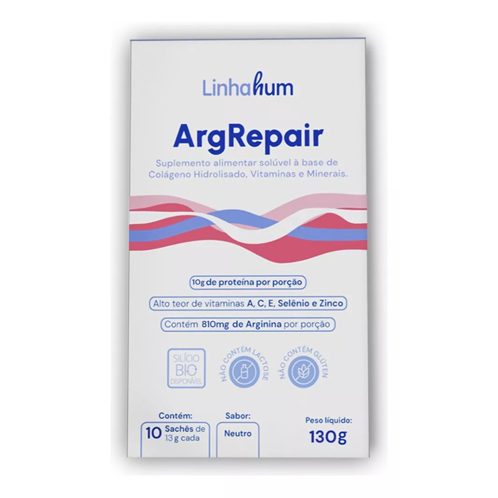 ArgRepair Sabor Neutro Com 10 Sachês De 13g Cada - Linhahum Arg Repair ...