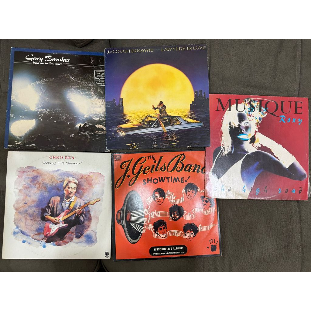 05 lps - roxy music / chris rea / gary brooker / jackson brownie / j ...