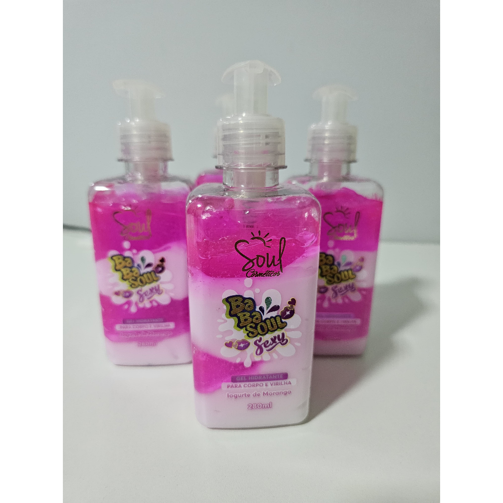 Gel hidratante Babasoul Sexy Soul Cosmeticos Iorgute De Morango Para ...