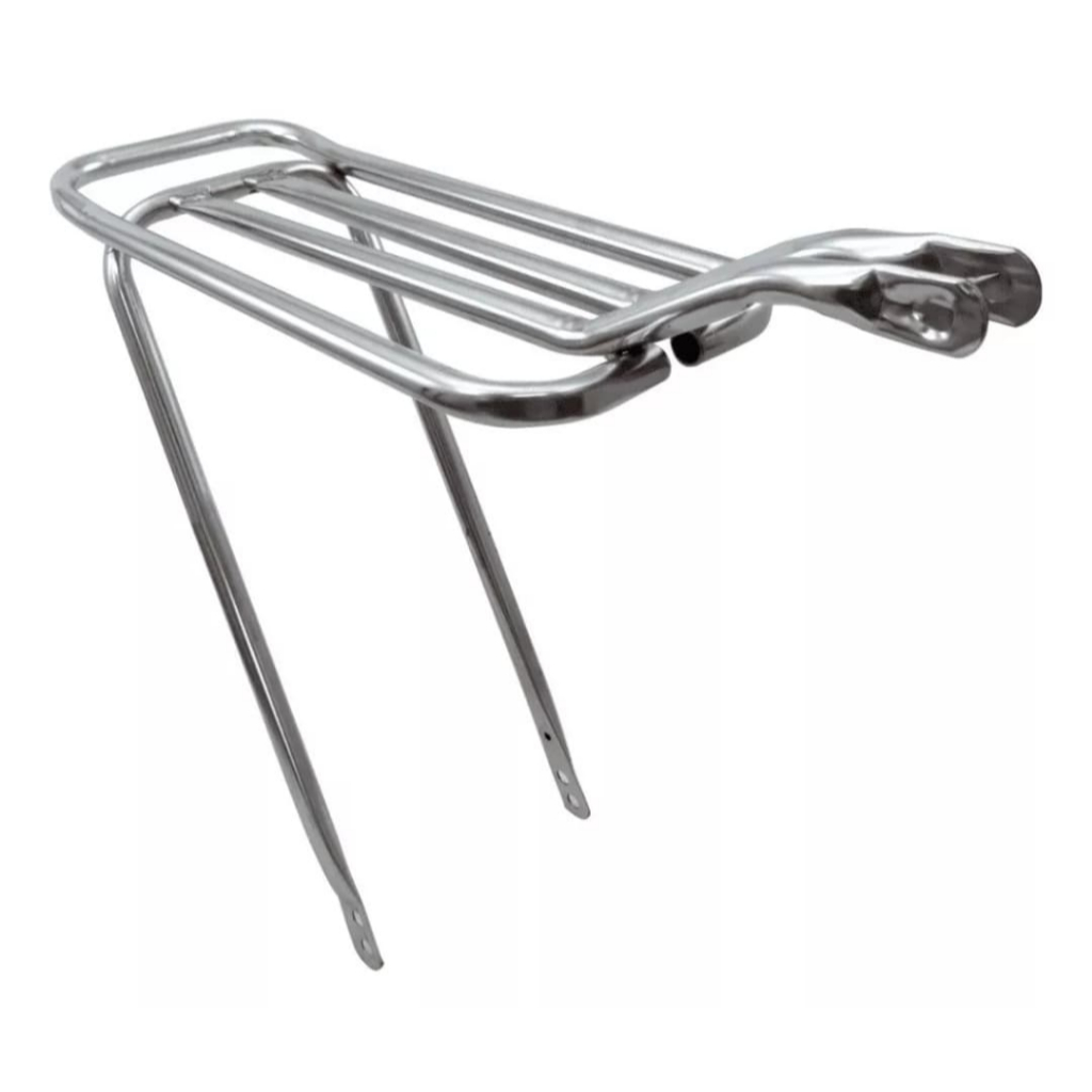 Garupa Bike Bagageiro Bicicleta Aro 20 24 26 Aço Articulado Cor Prata ...