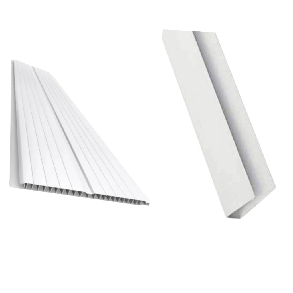 Kit/15 Reguas De forro Pvc Branco 1 Metro + 8 Rodaforro u 1 Metro ...