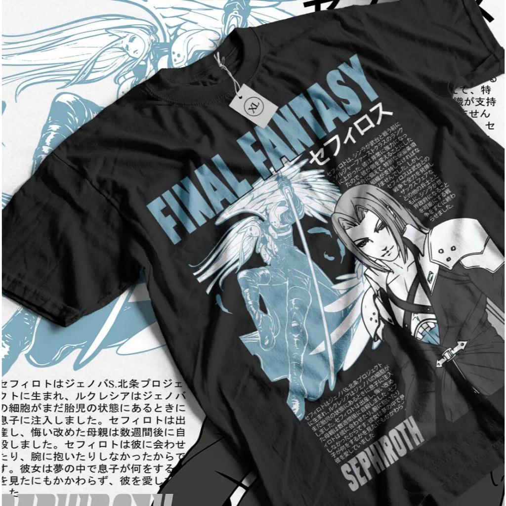 Camiseta Unissex de Animes Estrelada Do Reator Mako, FF7 Final Fantasy ...