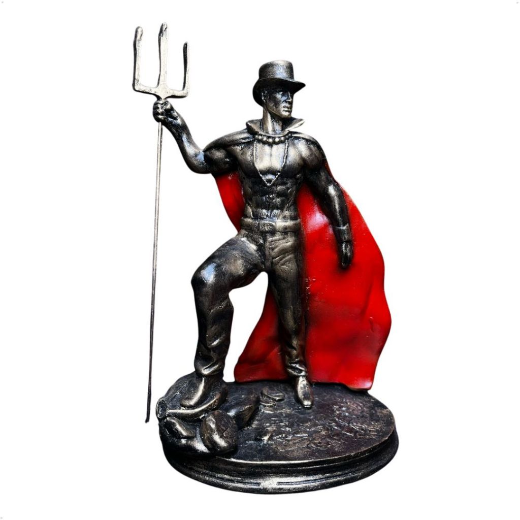 Exu Tranca Rua Tridente (D) - Resina - Umbanda Candomble | Shopee Brasil