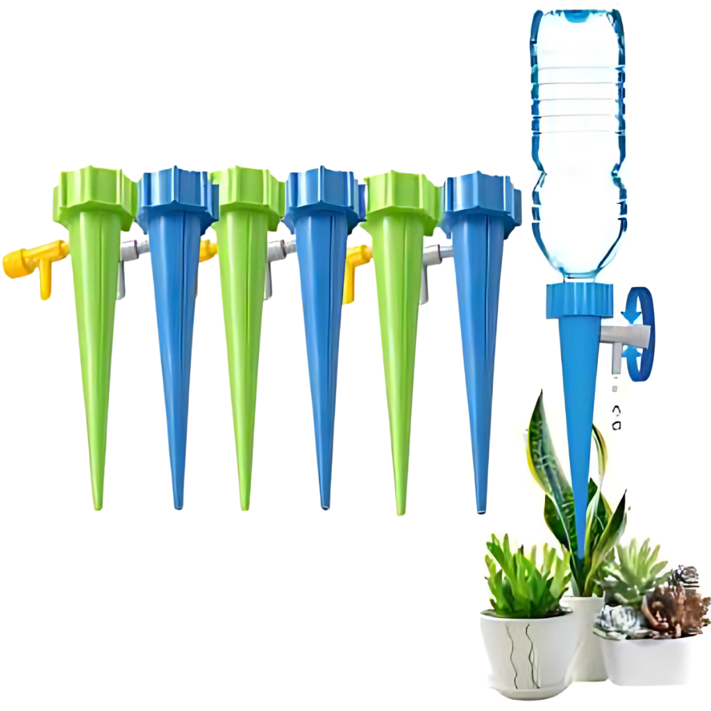 Kit 2 / 4 / 6 Regador Automático Irrigador Plantas Gotejador Jardim ...