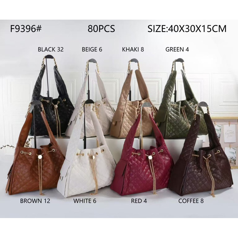 Bolsa Moda Feminina Grande Ombro Saco Couro Sintético F9396 | Shopee Brasil