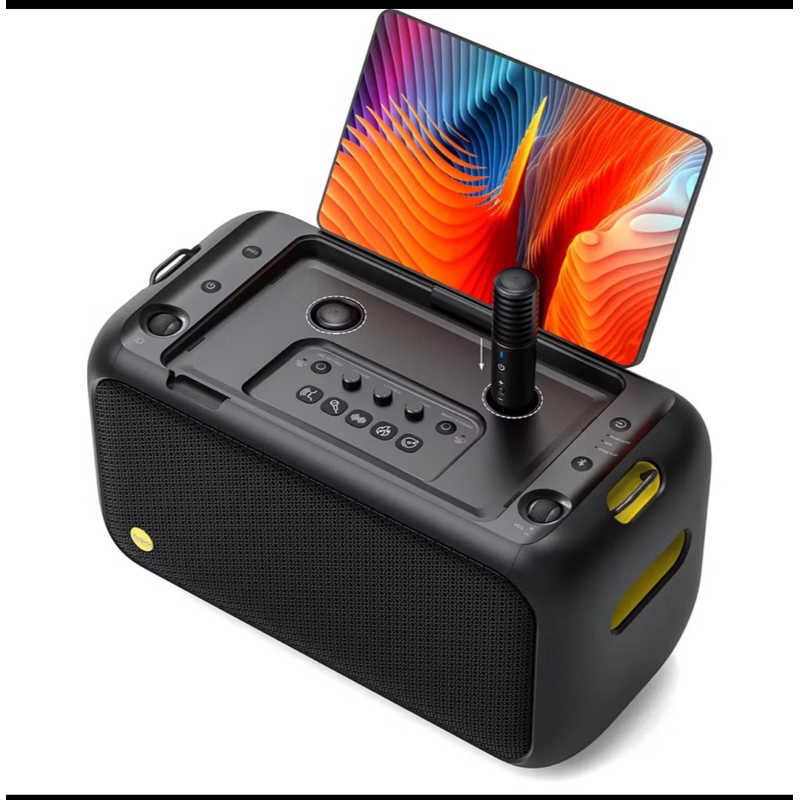 Caixa de som com Karaoke Joog Break X1 800W Tela 13,1" 2X microfones ...