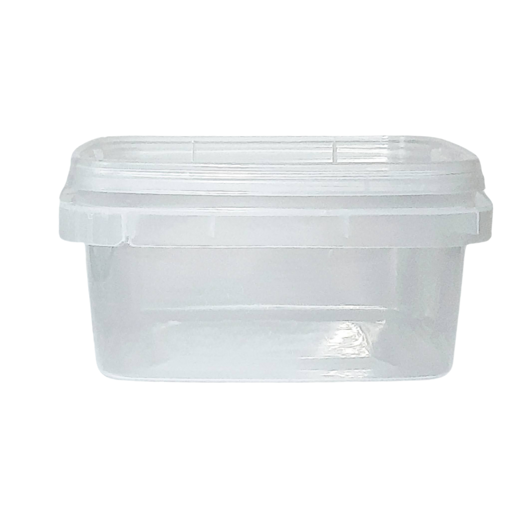 10 Un Vasilha Quadrada 250ml ou 500ml Tampa com Lacre para Freezer e ...