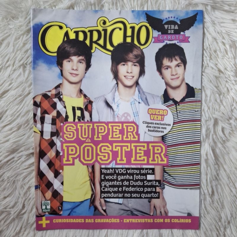 Revista/poster Vida de Garoto - Colírios Capricho | Shopee Brasil