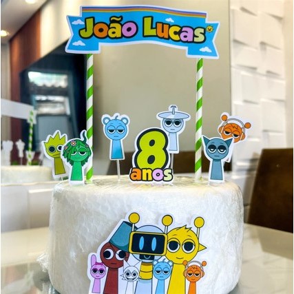 Topo de bolo personalizado Fazemos qualquer tema SPRUNKI | Shopee Brasil