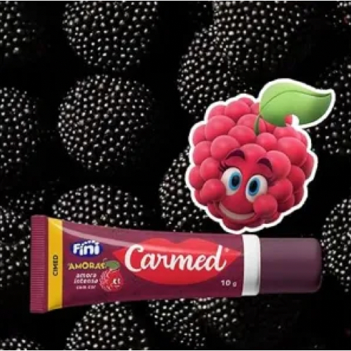 Hidratante Labial Carmed Fini Amora Intensa (Escuro) 10g | Shopee Brasil