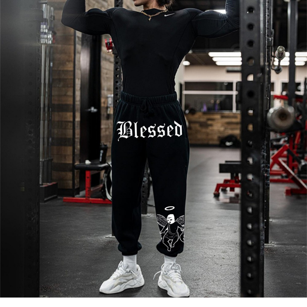 Calça Moletom Masculina Streetwear Gym Life Academia Musculação Treino ...