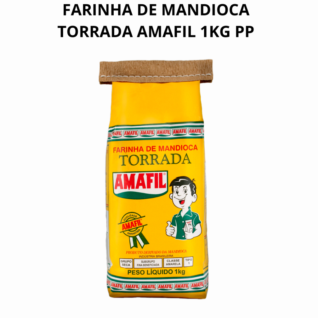 Farinha De Mandioca Torrada Amafil 1kg Papel | Shopee Brasil