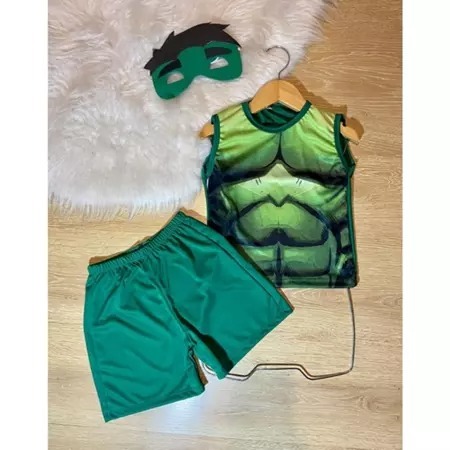 Fantasia Hulk Infantil Menino Roupa Hulk Marvel Vingadores com Mascara ...
