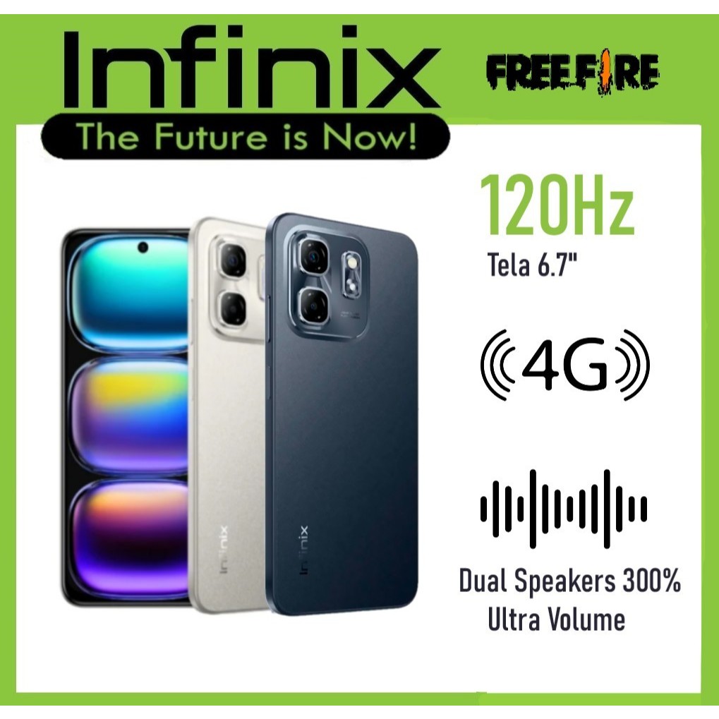 Infinix Hot 50i 4G – Tela 6.7'' 120Hz, 256GB ATÉ 8GB DE RAM CÂMERA 48MP ...