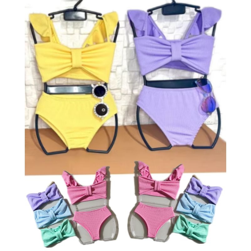 biquíni infantil de menina moda verão LAÇO | Shopee Brasil