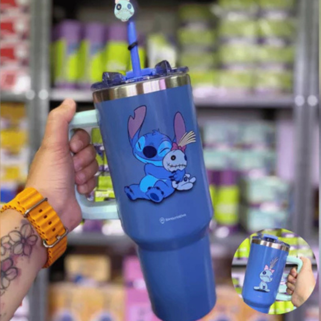 Copo Térmico Tumbler Stitch Com Pingente 1,15l Disney Zona Criativa | Shopee Brasil