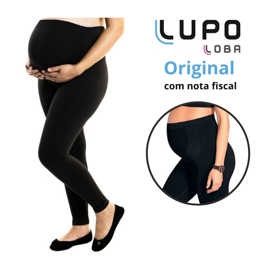 Calça Legging Gestante Gravidez Confortável Loba | Shopee Brasil