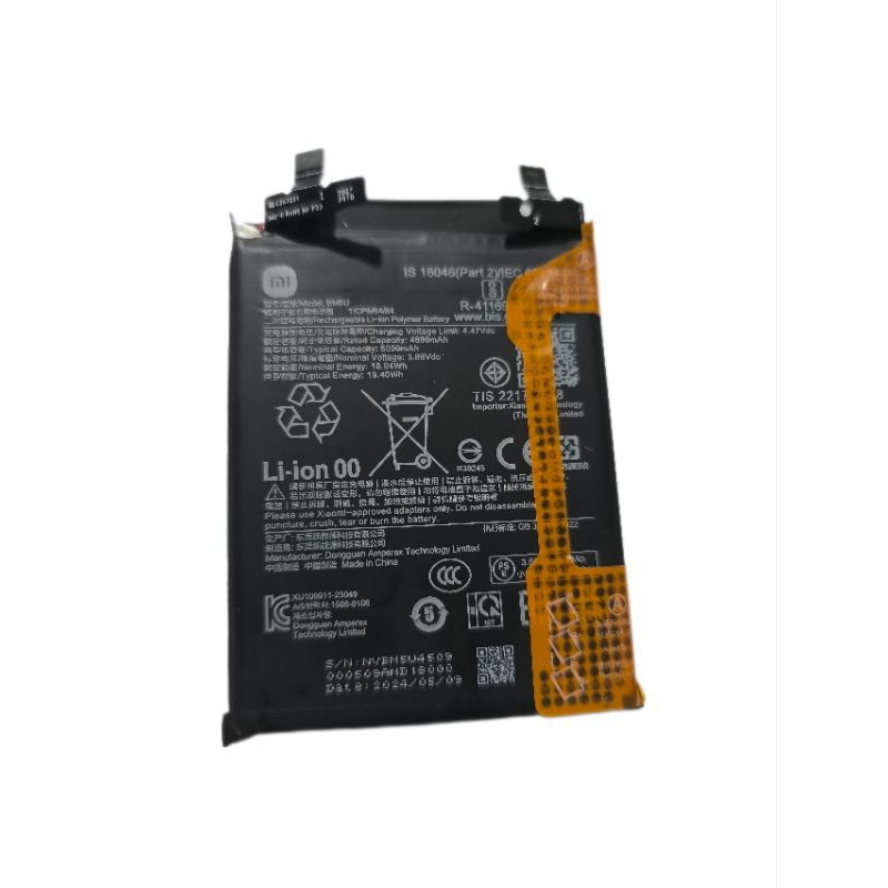 Bateria Xiaomi Redmi Note 13 Pro Plus BM5U Original | Shopee Brasil