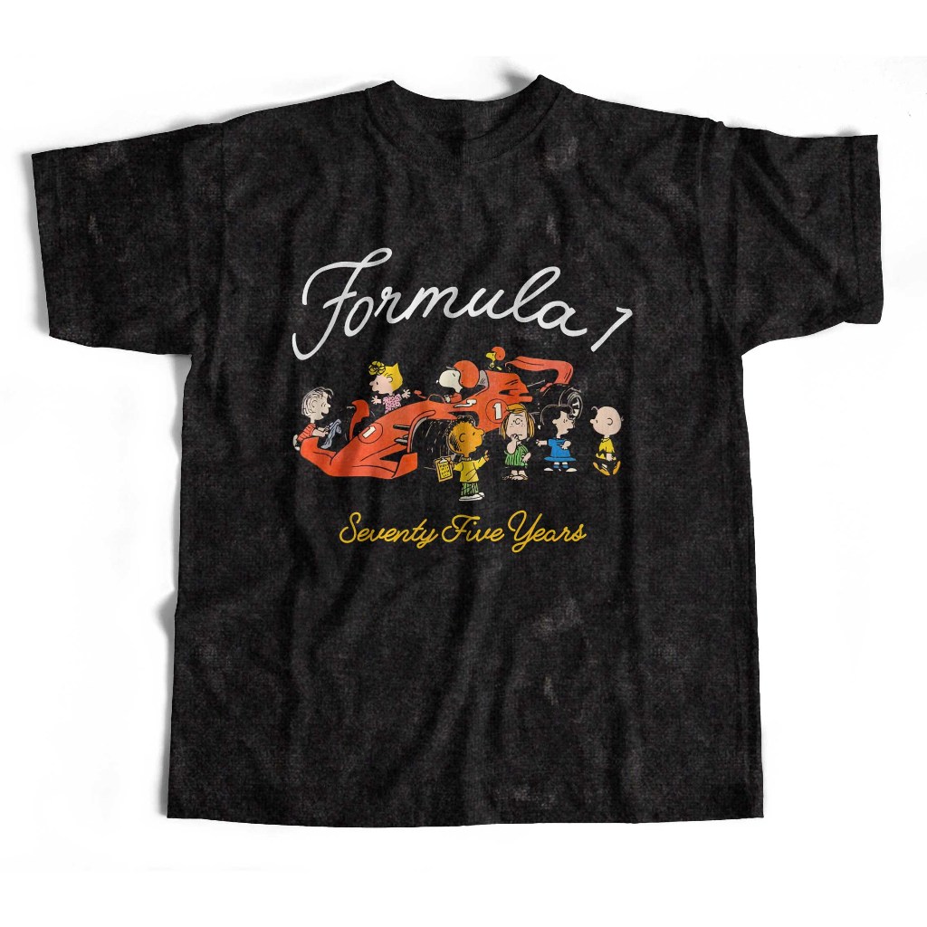 Camiseta Formula 1 F1 Snoopy Peanuts Grand Prix | Shopee Brasil