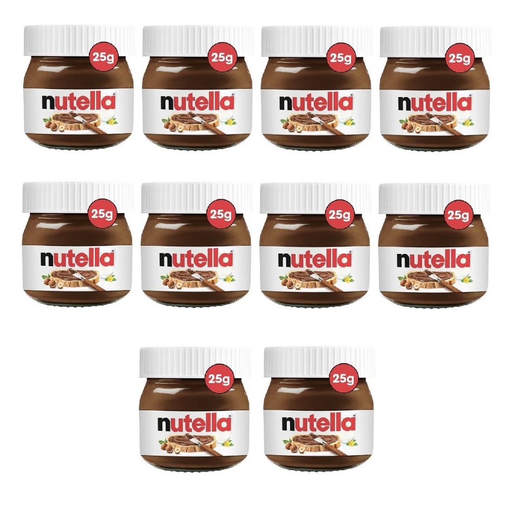 Nutella Baby Kit 15x25g (Embalagem Miniatura de Vidro) | Shopee Brasil