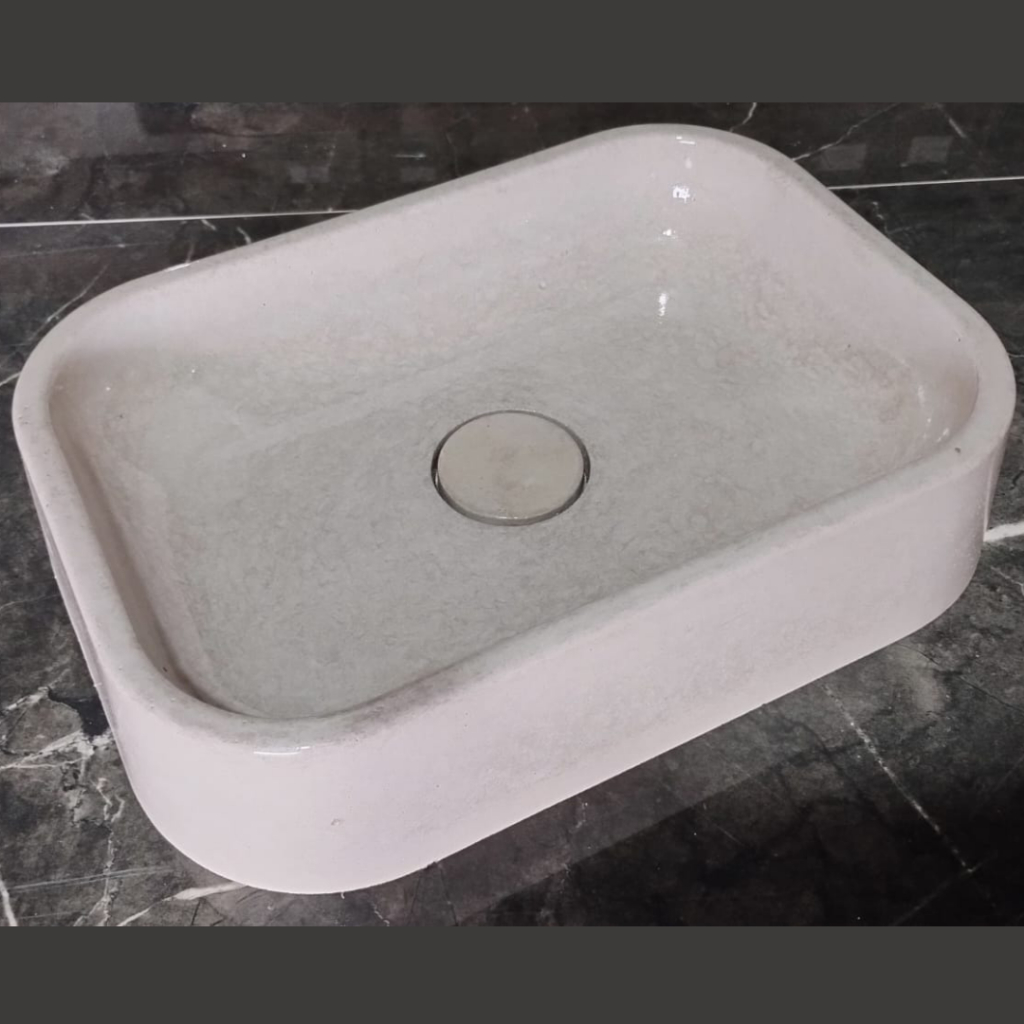 Cuba Pia Ralo Oculto Apoio Para Banheiro Concreto Resinado | Shopee Brasil