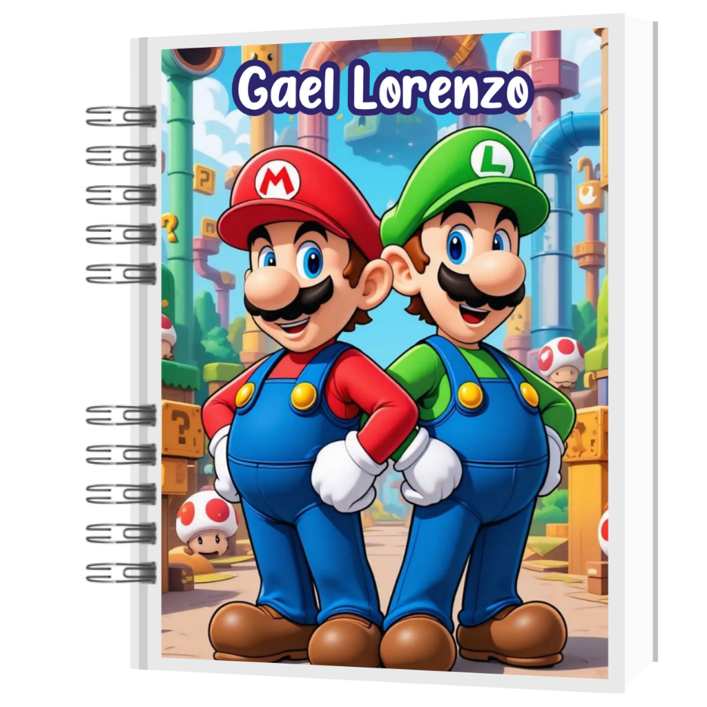 Agenda Escolar Personalizada Super Mario Bros | Shopee Brasil