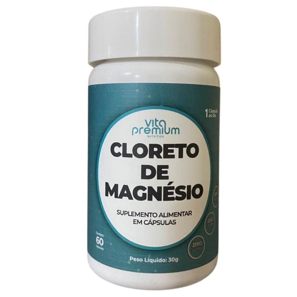 Suplemento Alimentar Cloreto De Magnésio 60cps Vita Premium | Shopee Brasil