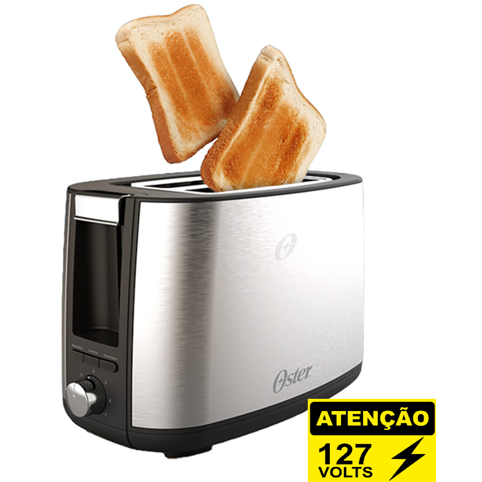 Torradeira Tostador Elétrico Oster Inox Otor600 - 127v | Shopee Brasil