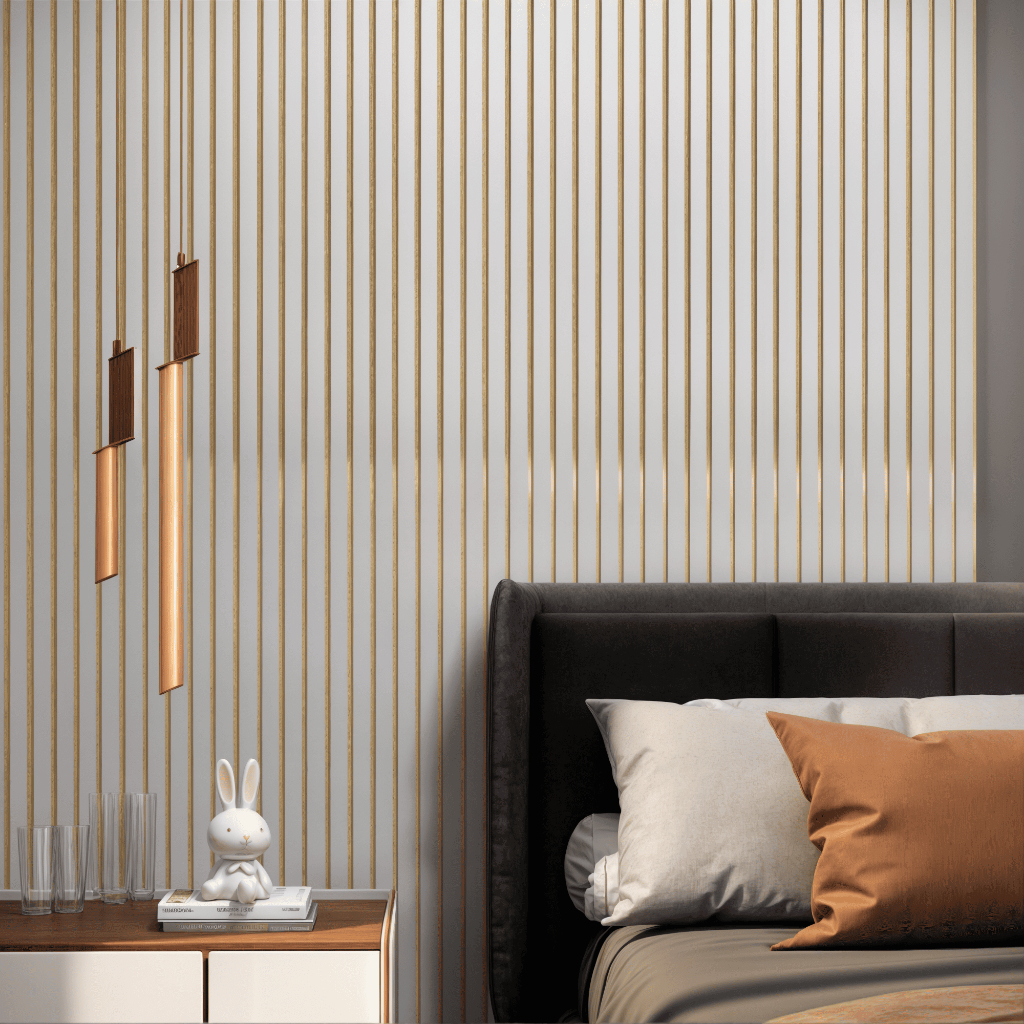 Placas de Ripado Completo em MDF 45X11cm - Revestimento Painel de ...