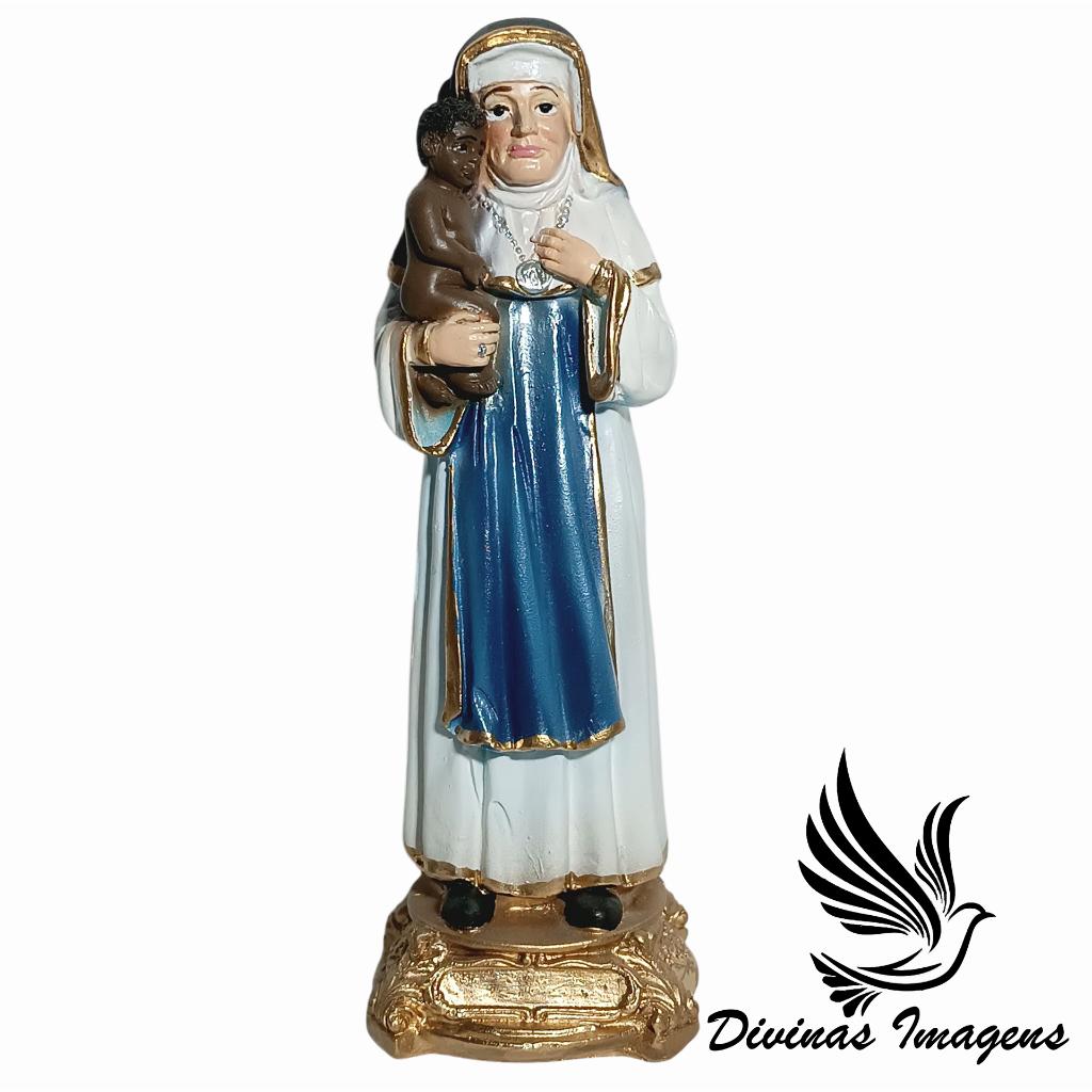 Imagem Santa Irmã Dulce Dos Pobres 20cm Gesso Premium Pintada | Shopee ...