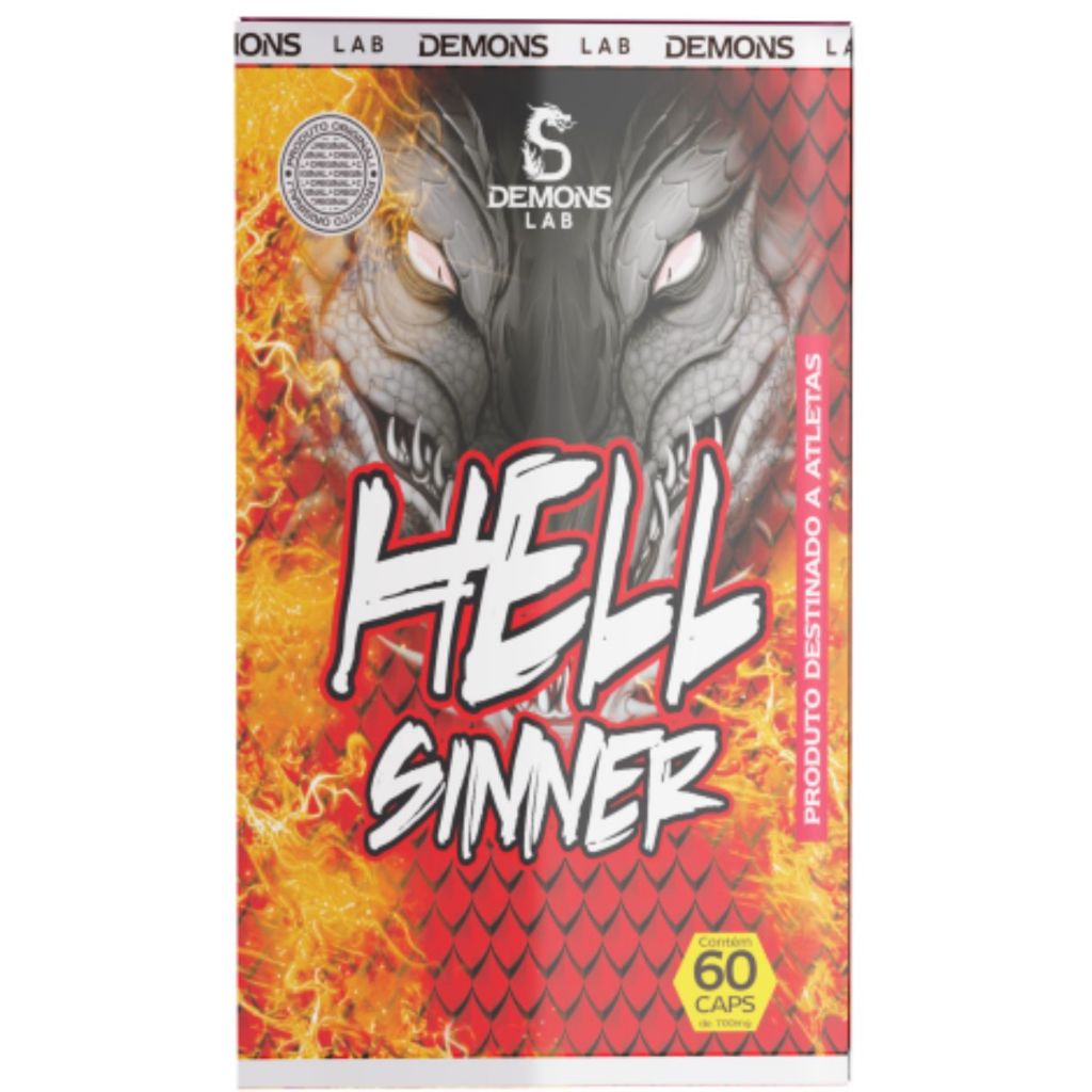 Hell Sinner Termogenic 60 cáps - DEMONS LAB | Shopee Brasil